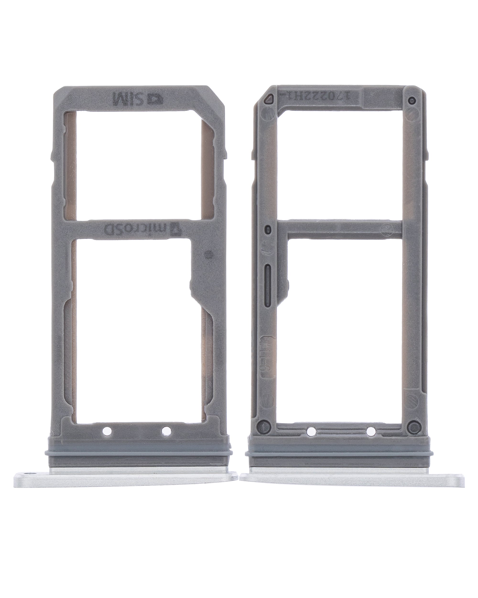 Dual Sim Card Tray Compatible For Samsung Galaxy S7 Replacement (Silve