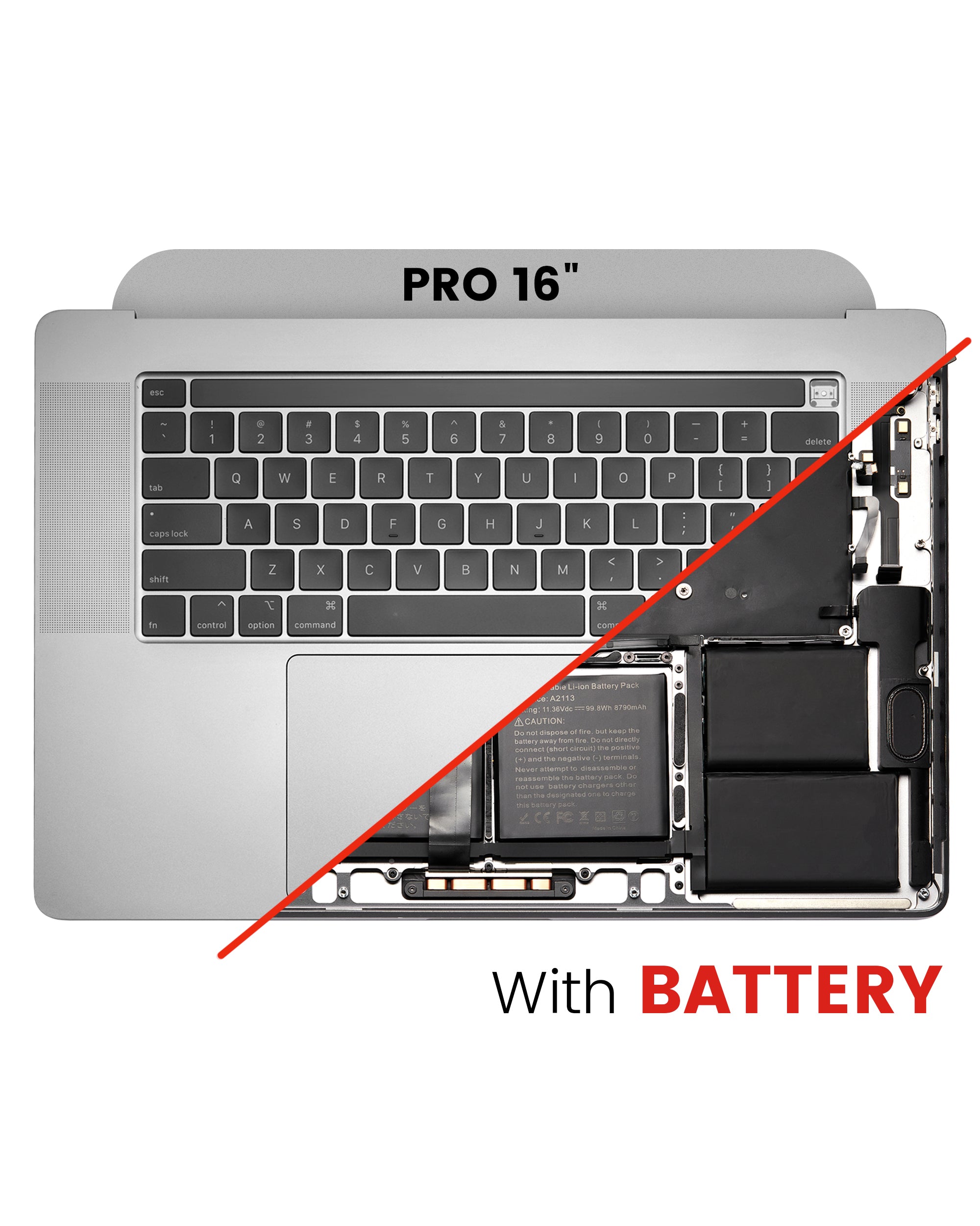 Top Case Assembly With Battery And Keyboard Compatible For MacBook Pro