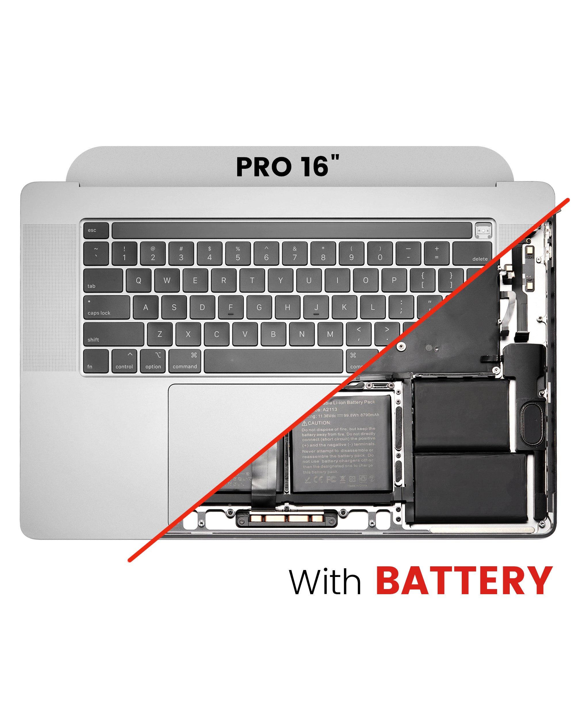 Top Case Assembly With Battery And Keyboard Compatible For MacBook Pro