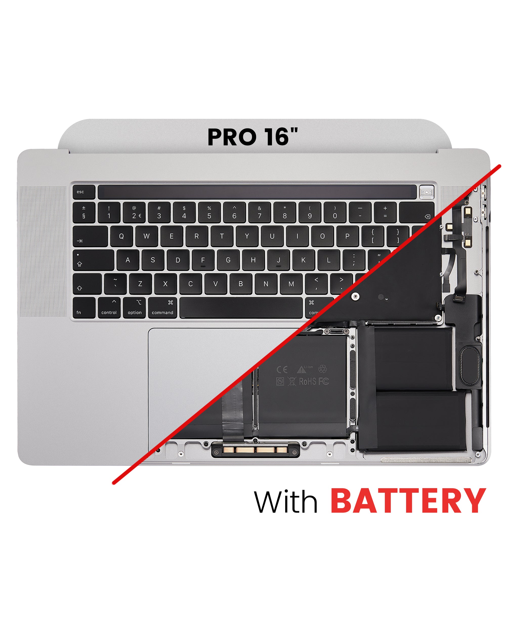 Top Case Assembly With Battery And Keyboard Compatible For MacBook Pro