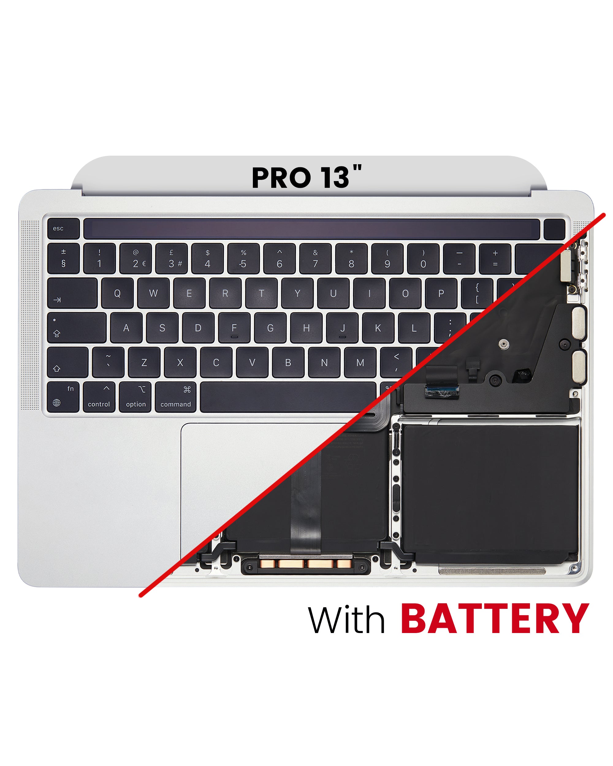 Top Case Assembly With Battery And Keyboard Compatible For MacBook Pro