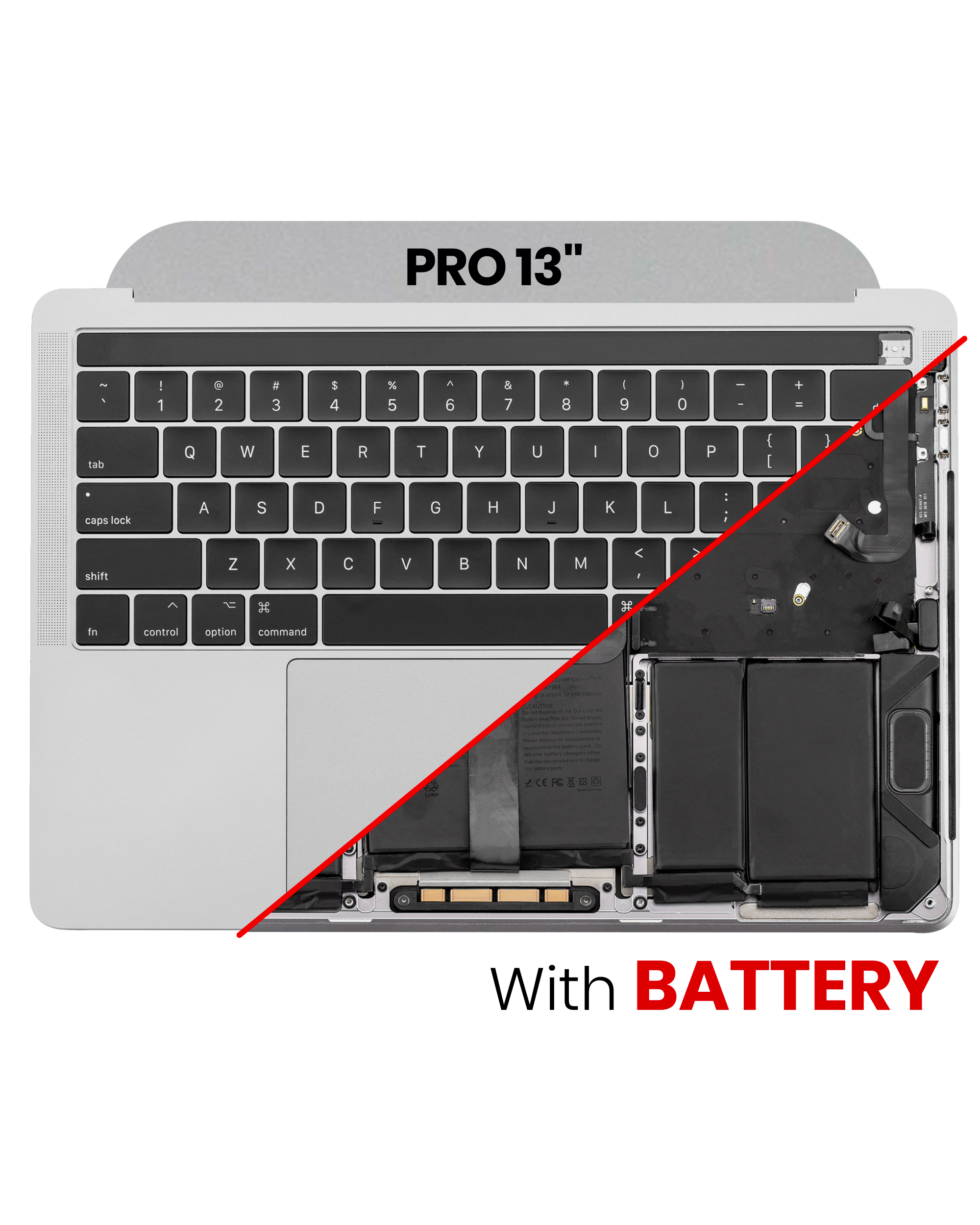 Top Case Assembly (With Battery And Keyboard) Compatible For MacBook P