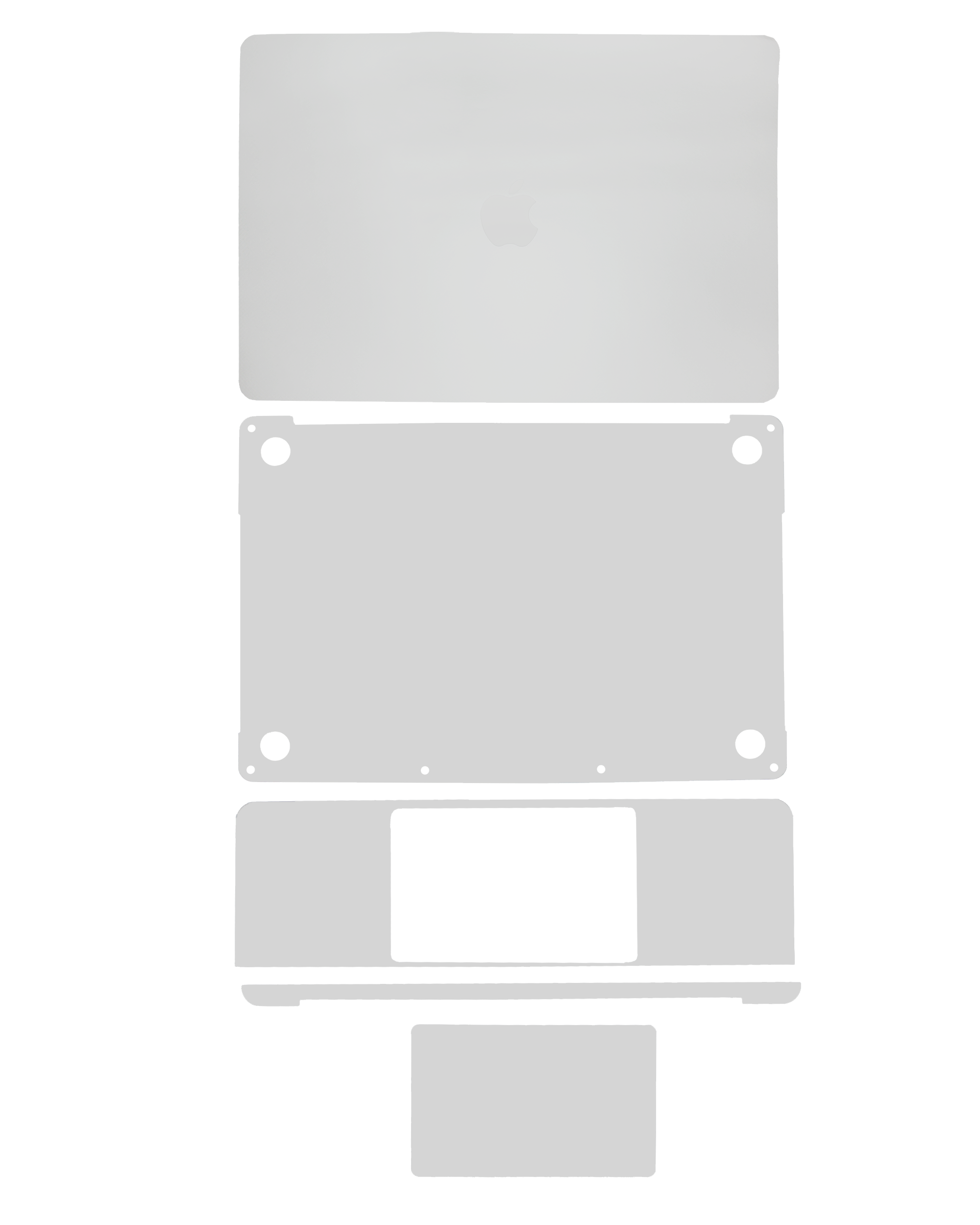 4 in 1 (Top, Bottom, Keyboard, Palmrest) Skin Compatible For MacBookPr