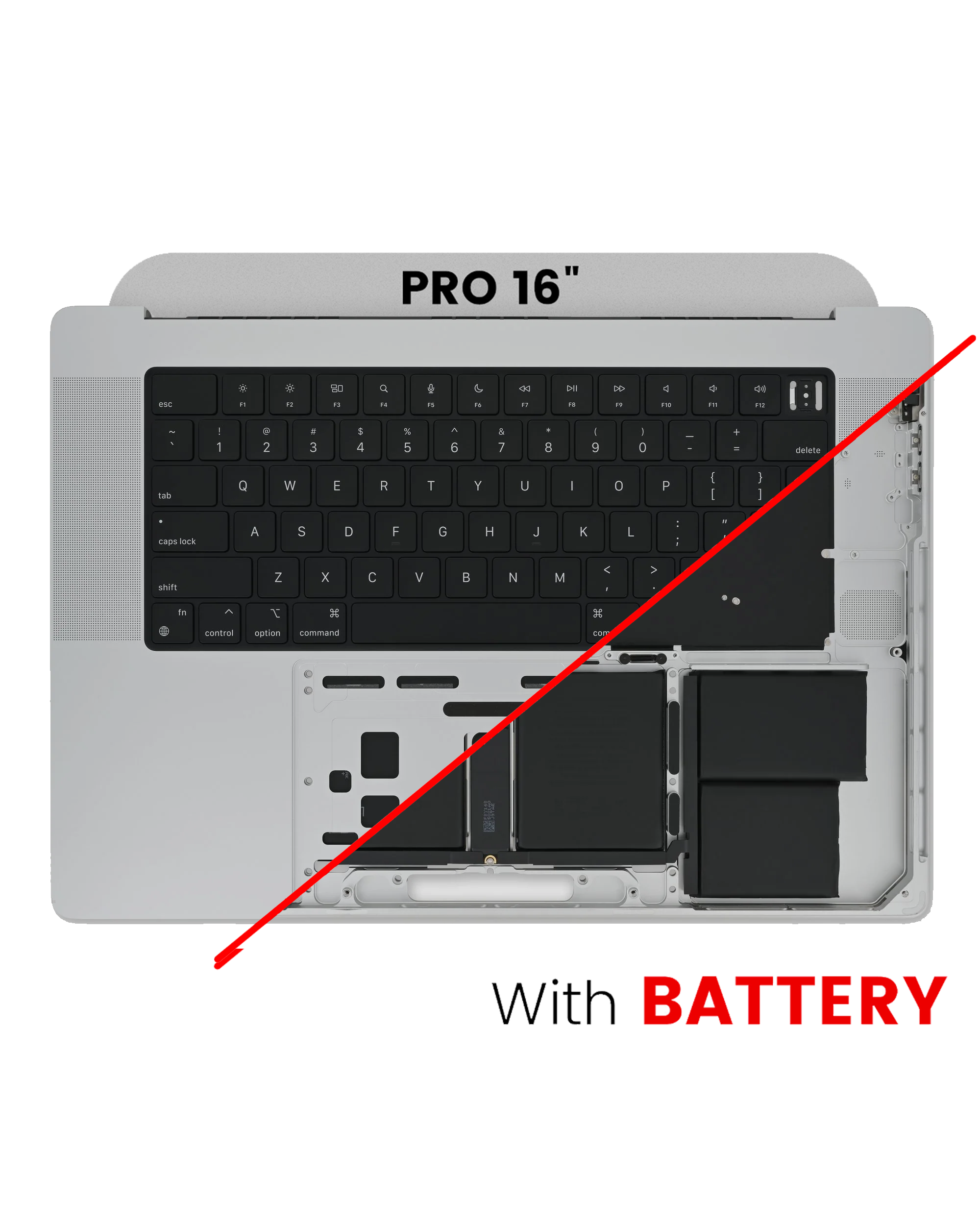Top Case Assembly With Battery And Keyboard Compatible For MacBook Pro