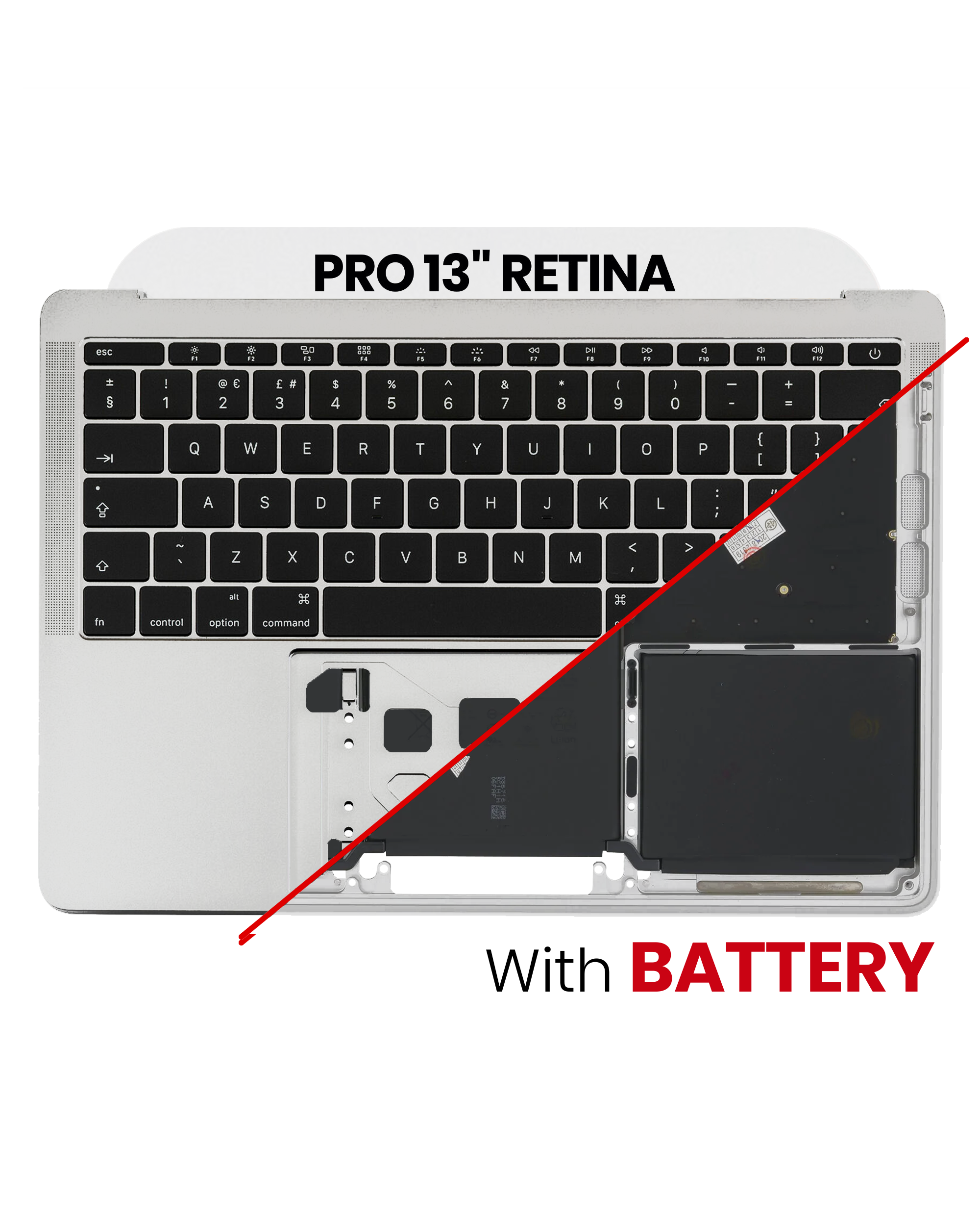 Top Case Assembly With Battery And Keyboard Compatible For MacBook Pro