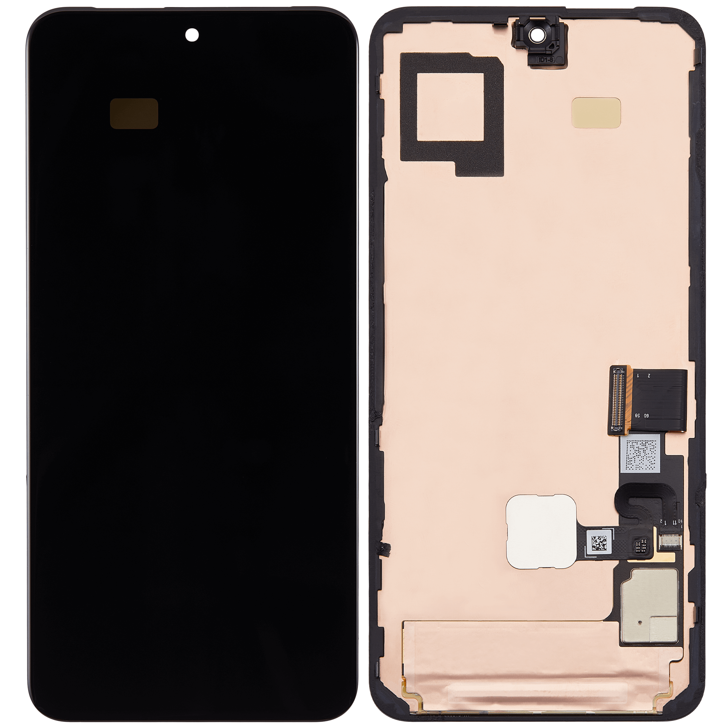 OLED Assembly With Frame (With Finger Print Sensor) Compatible For Goo