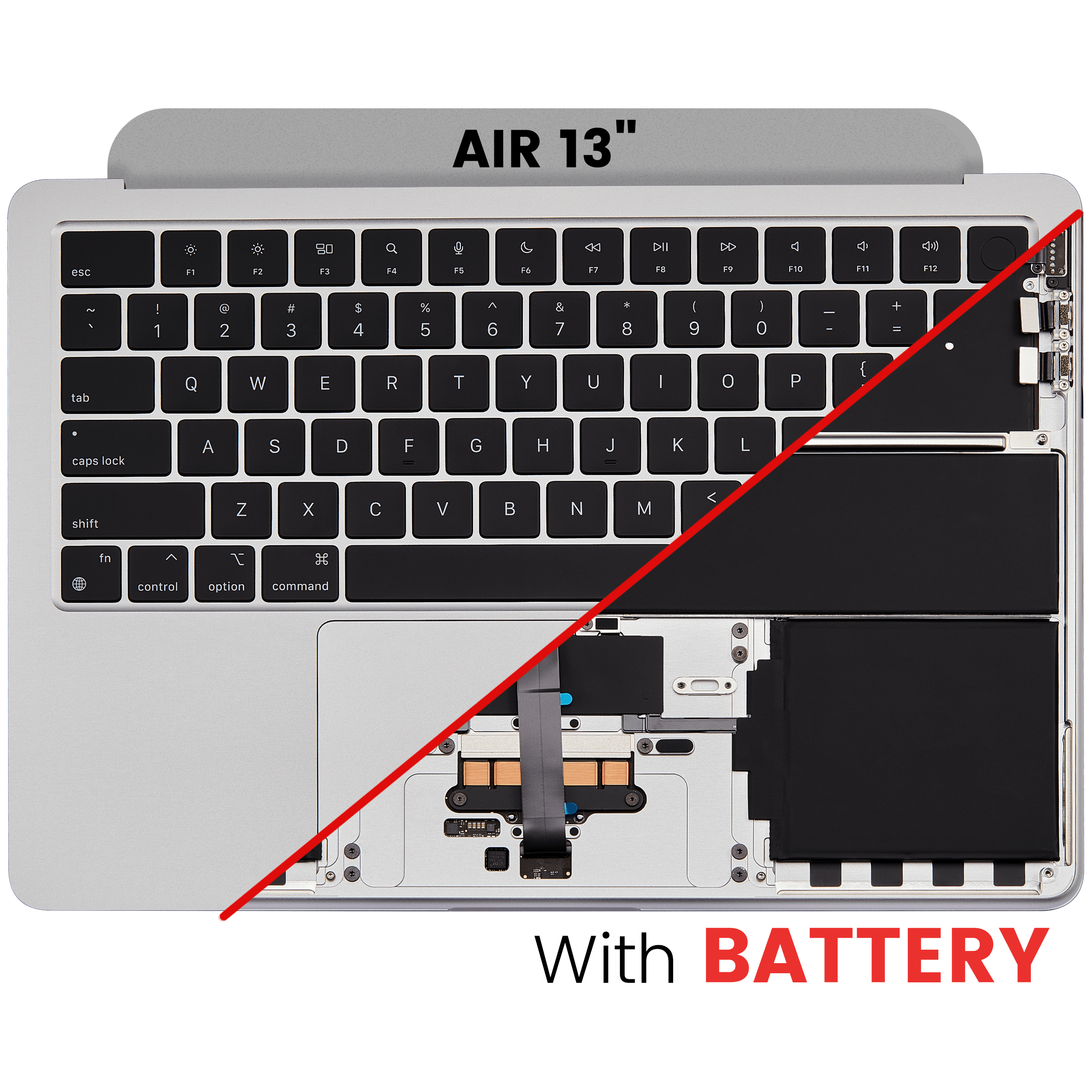 Top Case Assembly With Battery And Keyboard Compatible For MacBook Air