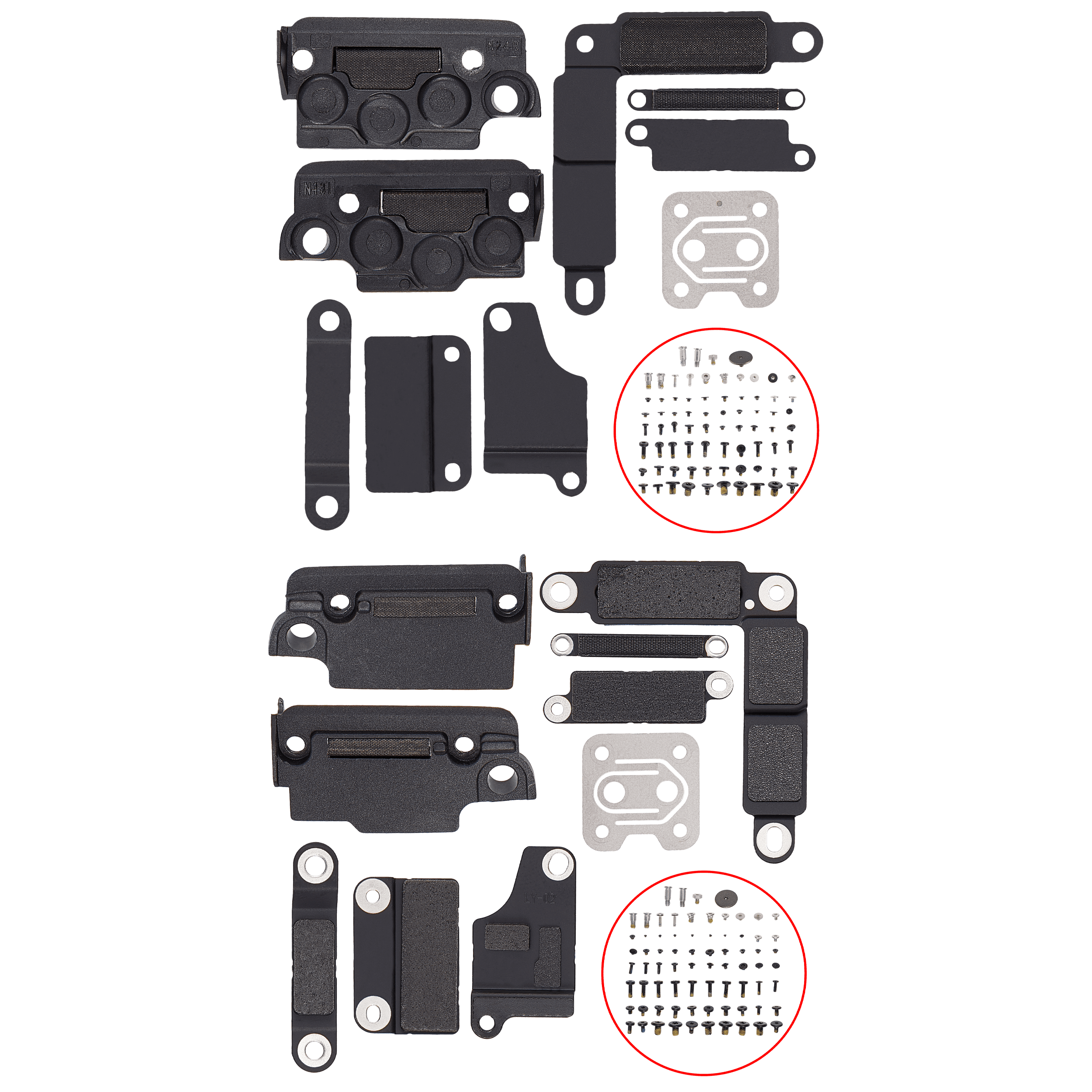 Full Set Small Metal Bracket And Screw Set Compatible For MacBook Pro