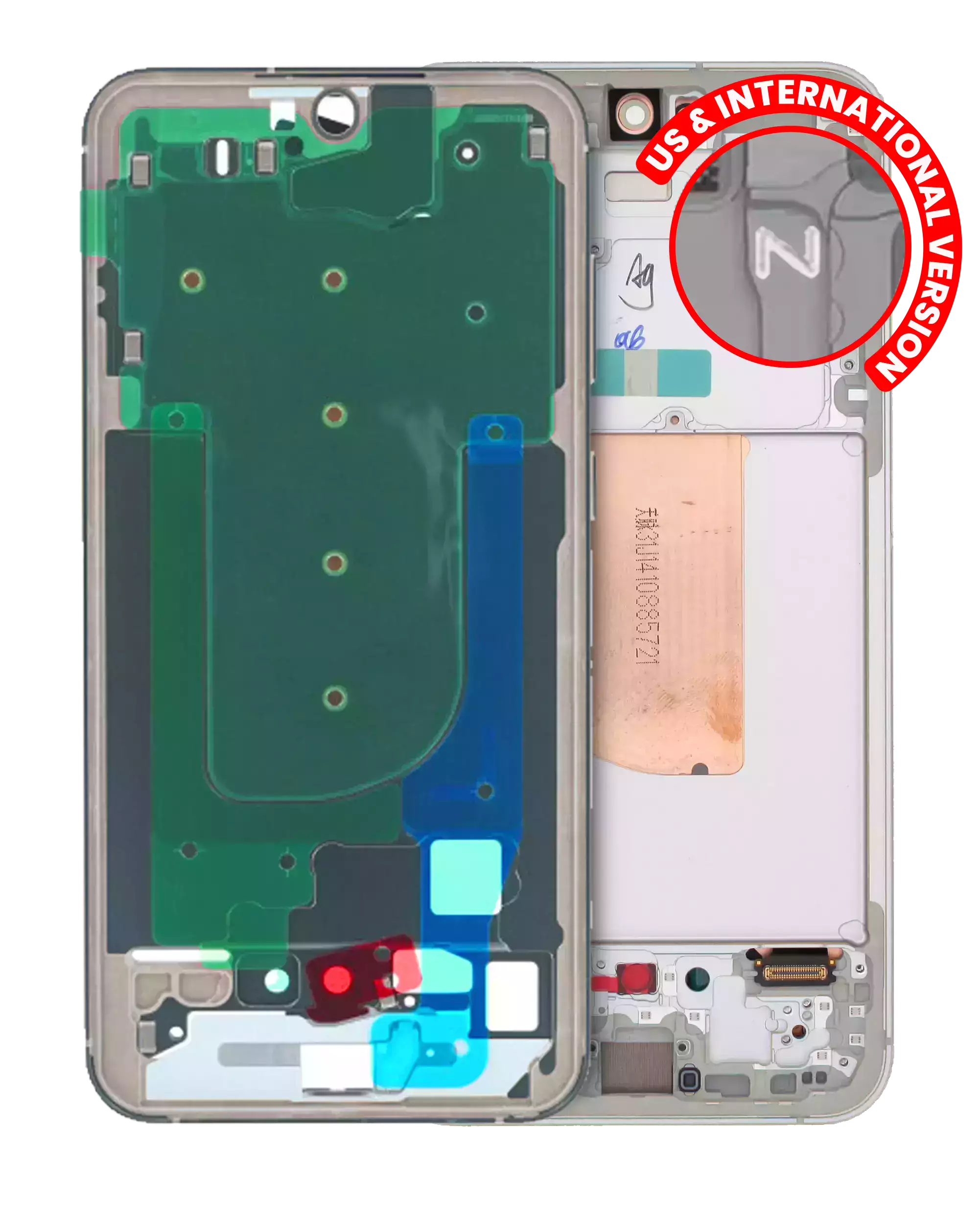 Mid-Frame Housing Compatible For Samsung Galaxy S23 FE (US & Internati
