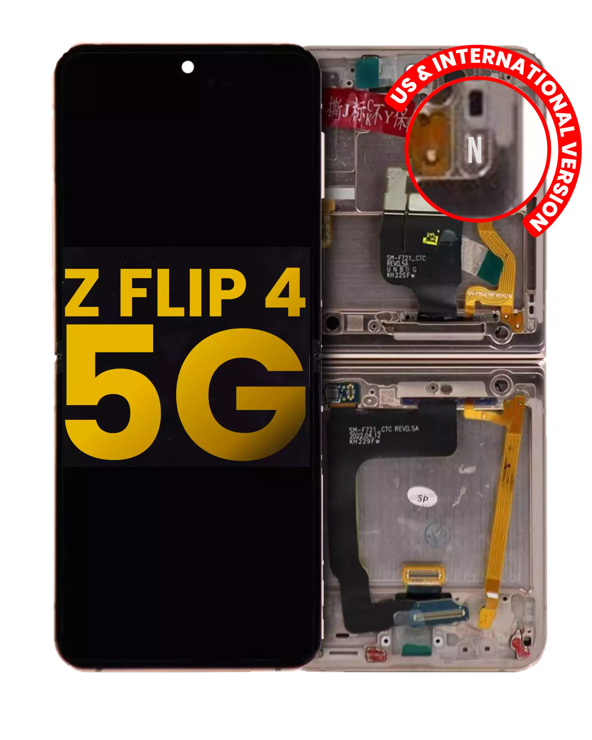 Replacement Inner OLED Assembly With Frame Compatible For Samsung Gala