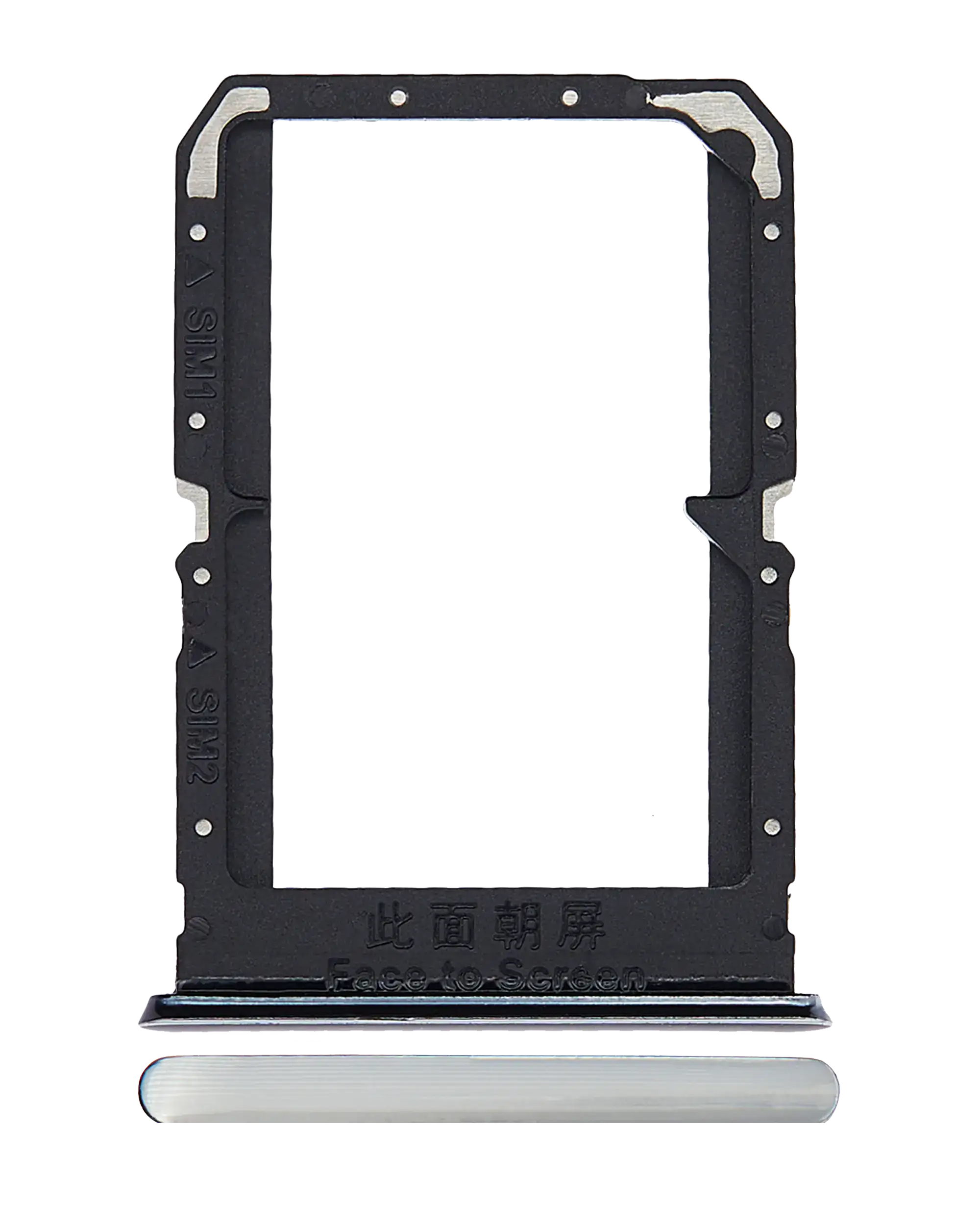 Replacement Dual Sim Card Tray Compatible For OnePlus Nord CE 5G (Silv