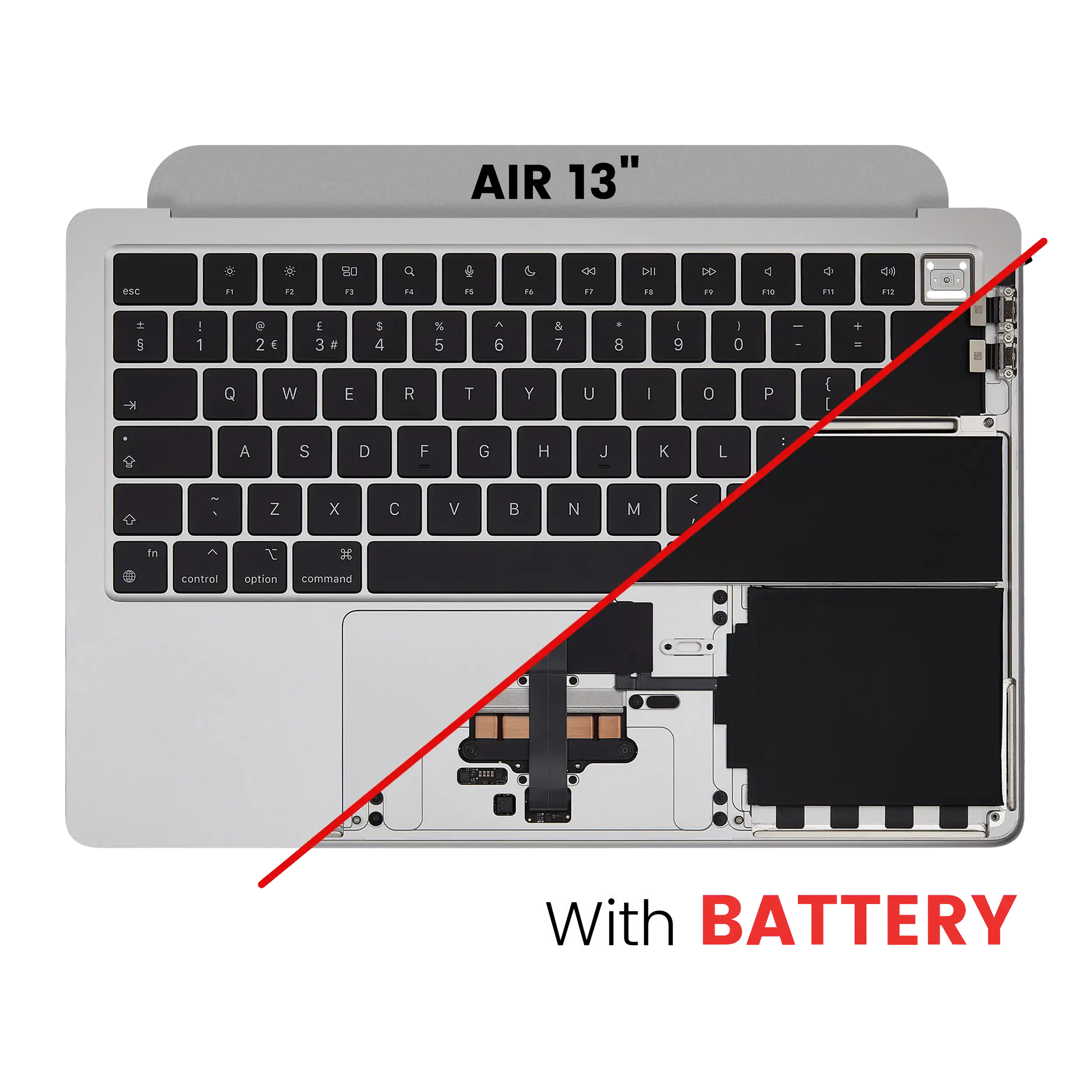 Top Case Assembly With Battery And Keyboard Compatible For MacBook Air