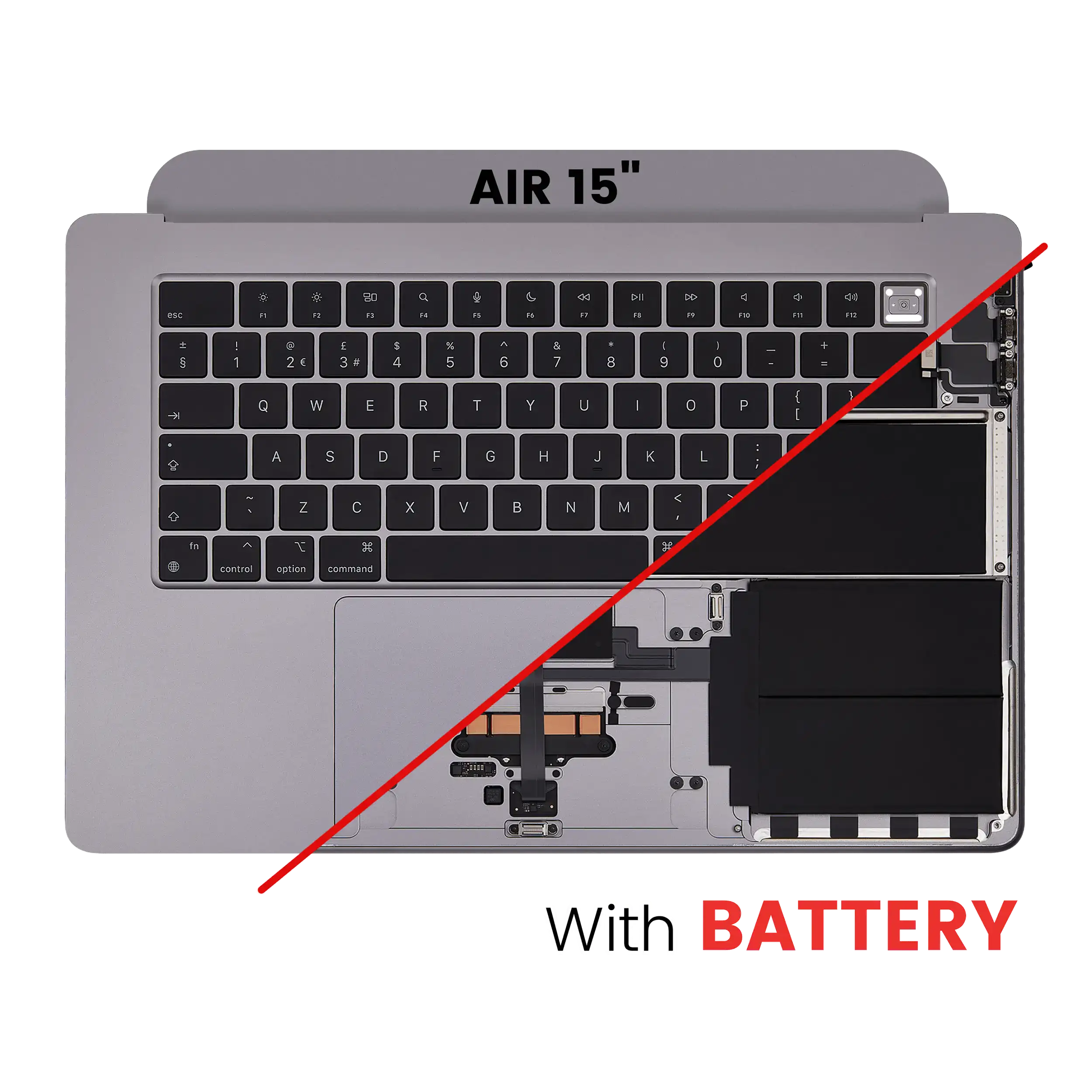 Top Case Assembly With Battery And Keyboard Compatible For MacBook Air
