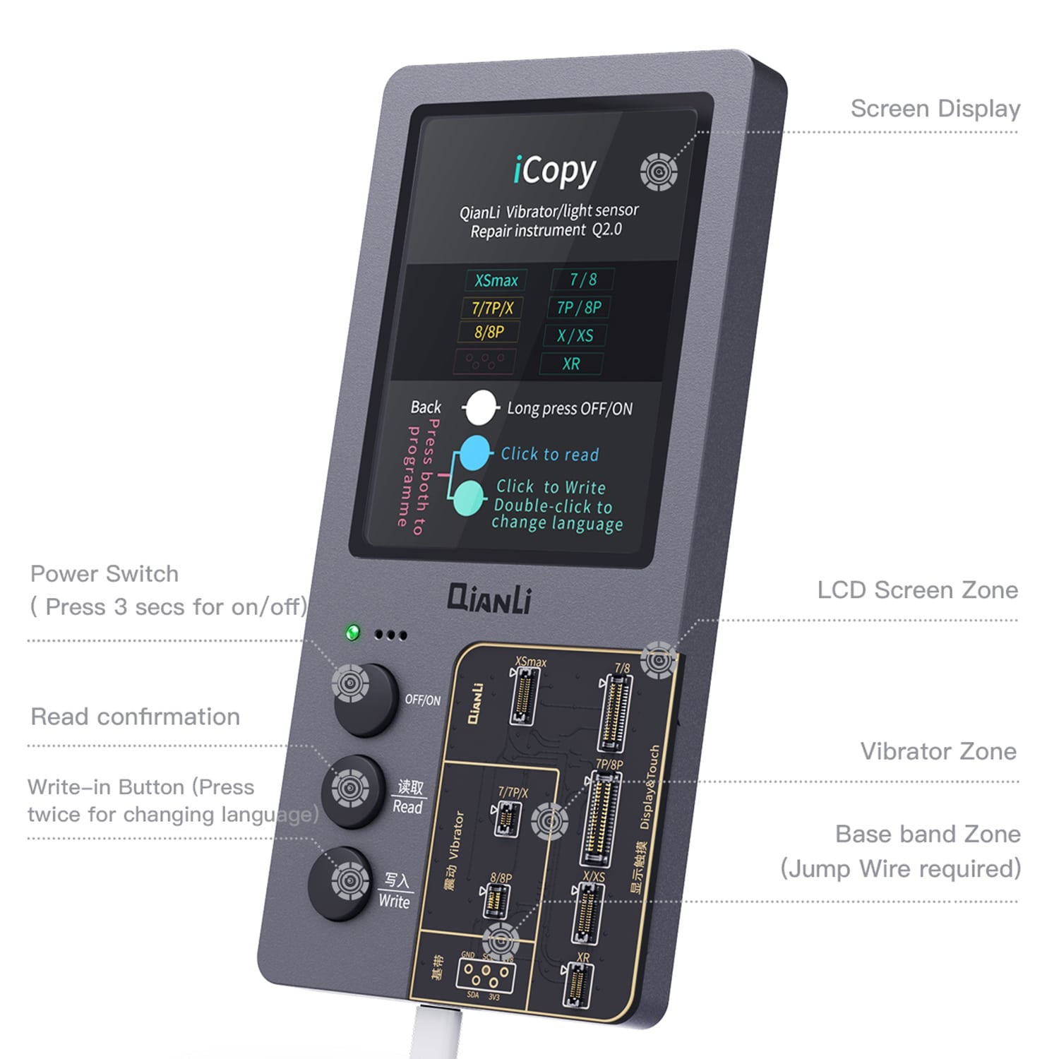 iCopy Plus 2.2+ True Tone / Battery Data / Vibrator / EEPROM Programme
