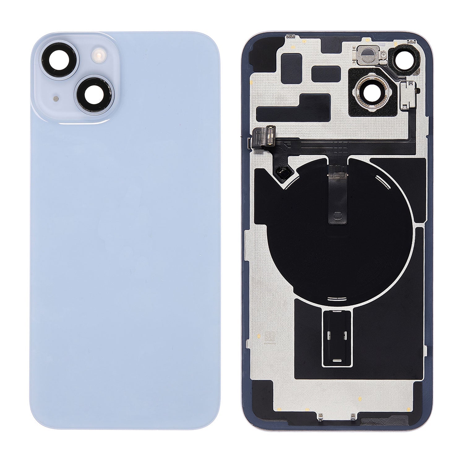 Replacement for iPhone 14 Plus Back Cover Glass with Back Panel Frame