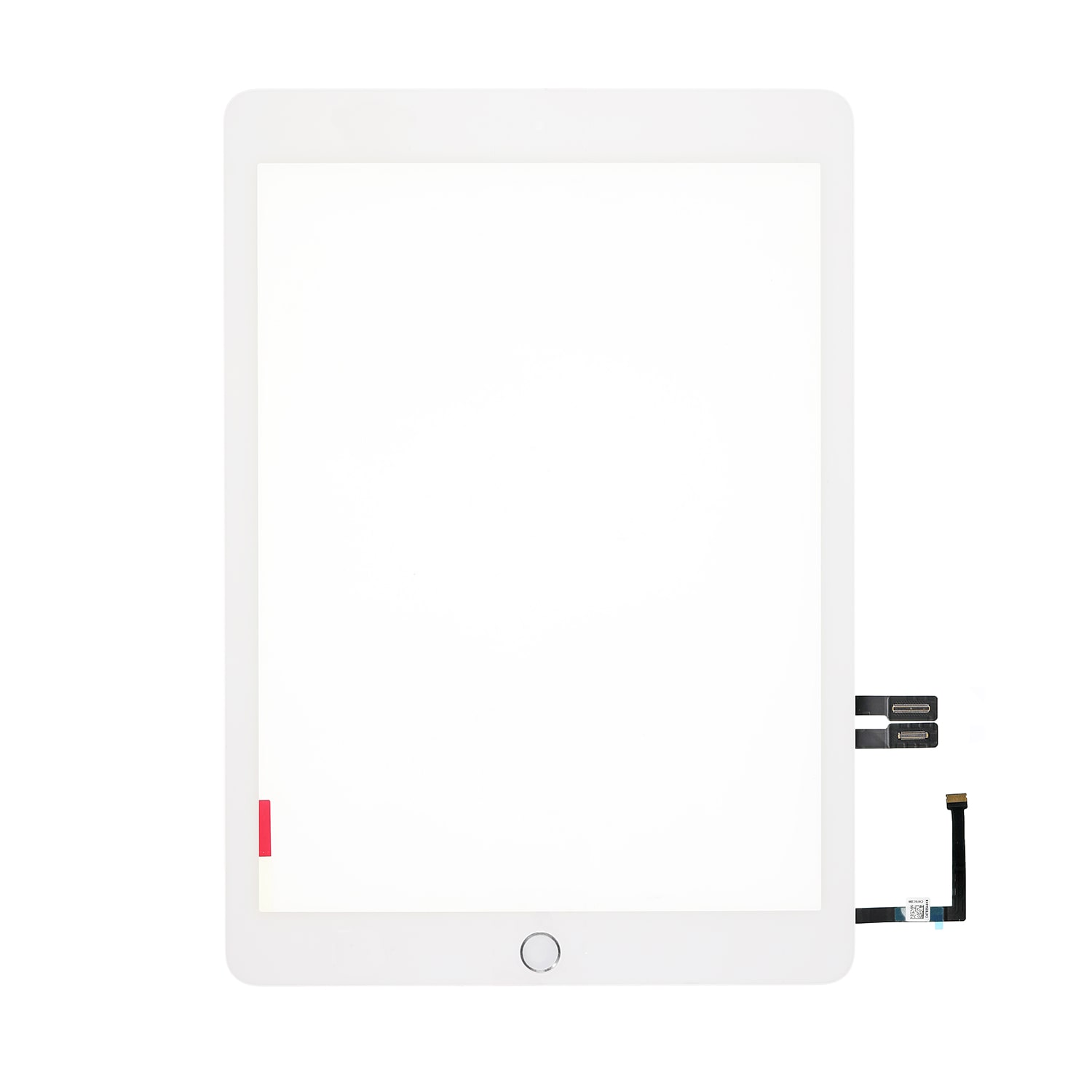 TOUCH SCREEN ASSEMBLY WITH SILVER HOME BUTTON ASSEMBLY FOR IPAD 6- WHI