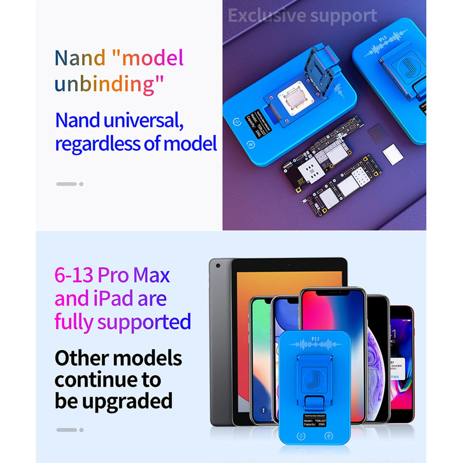 JC P13 BGA110 BGA70 BGA 60 PCIE PROGRAMMER FOR IPHONE 6-13 PRO MAX