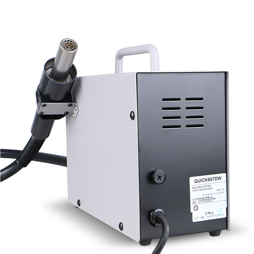 QUICK 857DW+ LEAD FREE ADJUSTABLE HOT AIR HEAT GUN WITH HELICAL WIND R