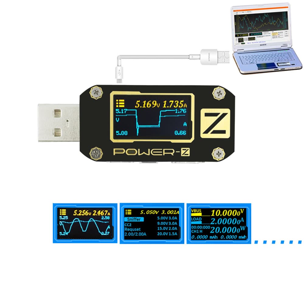POWER Z USB PD TESTER VOLTAGE CURRENT TYPE-C METER KM001 PRO