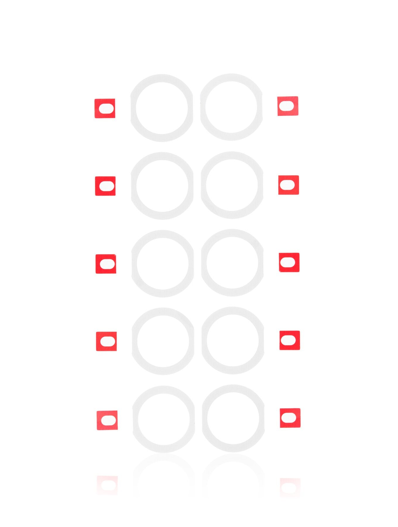 WHITE HOME BUTTON SPACER RING (10 PACK) COMPATIBLE FOR IPAD PRO 10.5"
